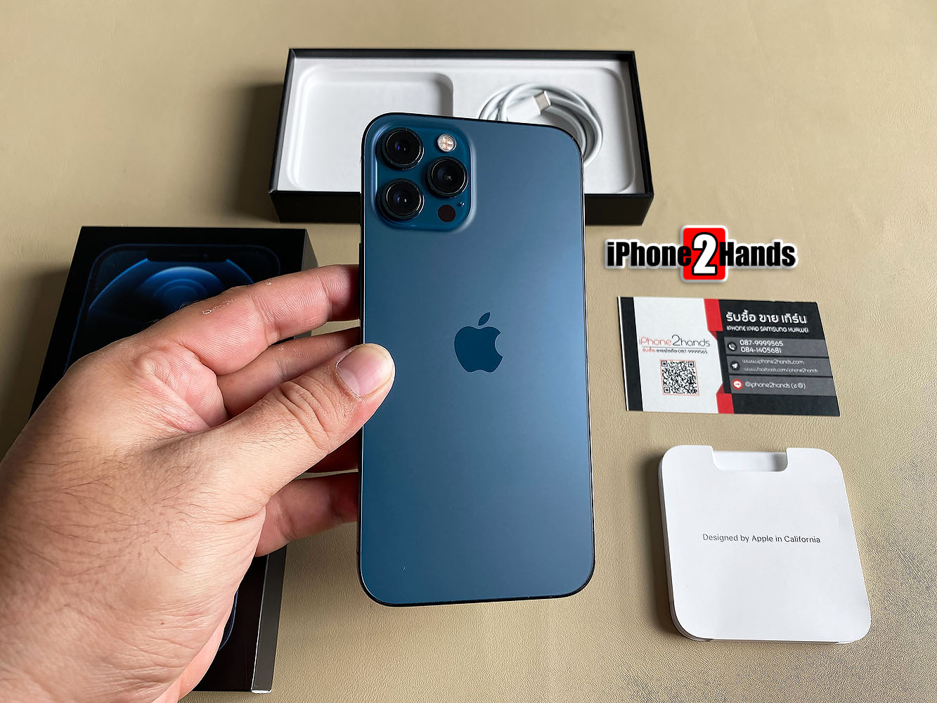 ขาย iPhone 12 Pro Max สี Pacific Blue 128gb ศูนย์ไทย มือสอง ราคาถูก ...