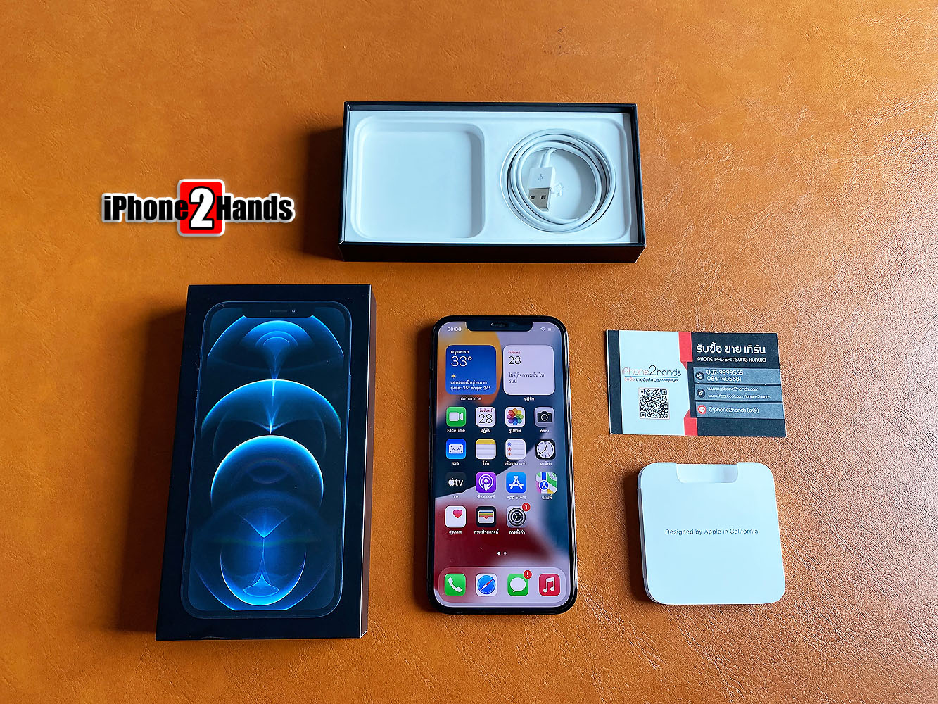 iPhone 12 Pro สี Pacific Blue 128gb ศูนย์ไทย อุปกรณ์ครบกล่อง มือสอง ...
