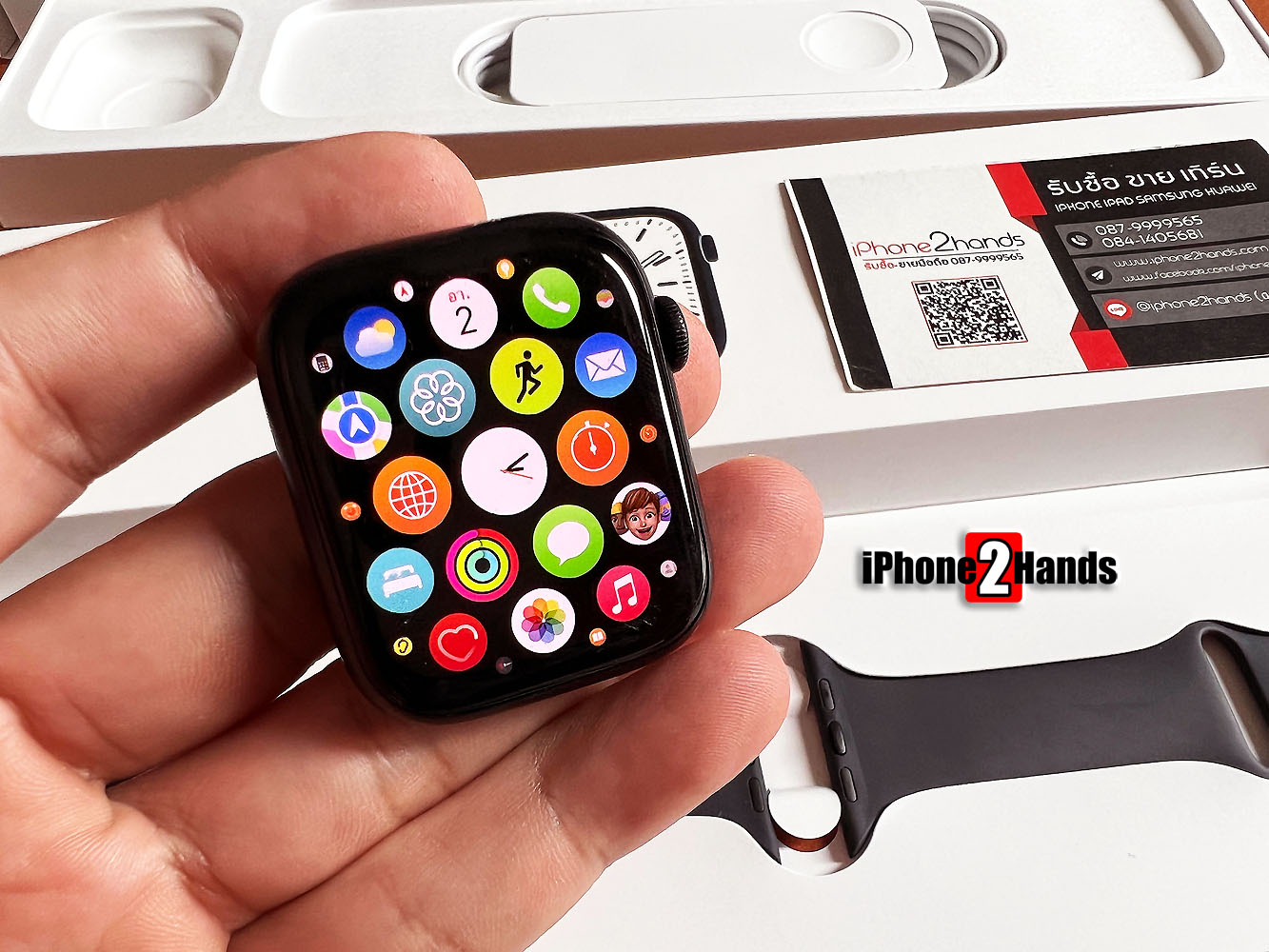 Apple Watch 7 สีดำ 45MM GPS ศูนย์ไทย ครบกล่อง ประกันยาวๆ 22 มิถุนายน 66 ...