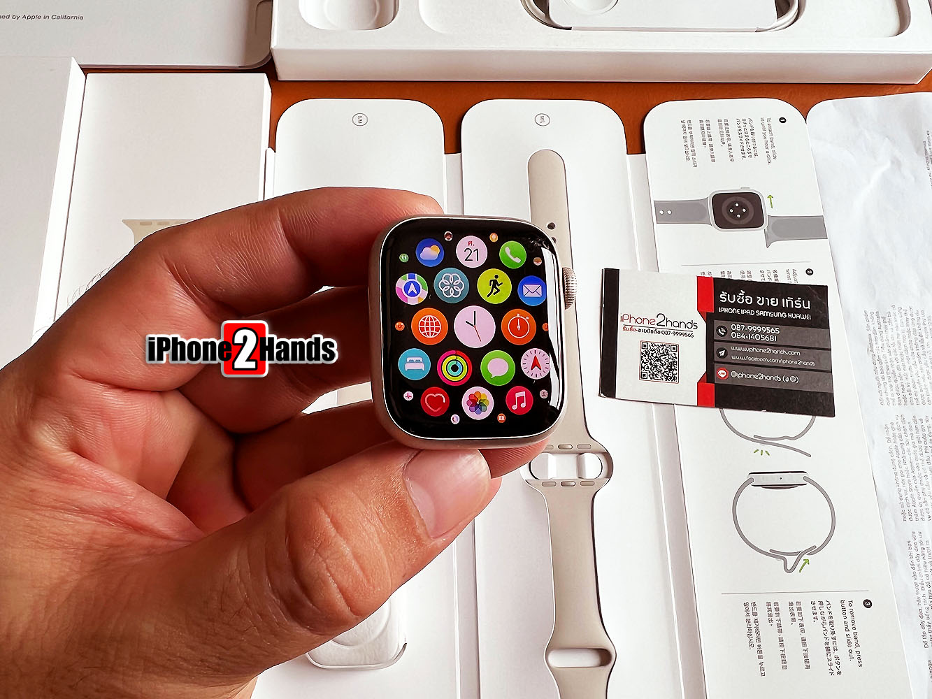 Apple Watch 7 สี Starlight 41MM GPS ศูนย์ไทย ครบกล่อง มือสอง ราคาถูก ...