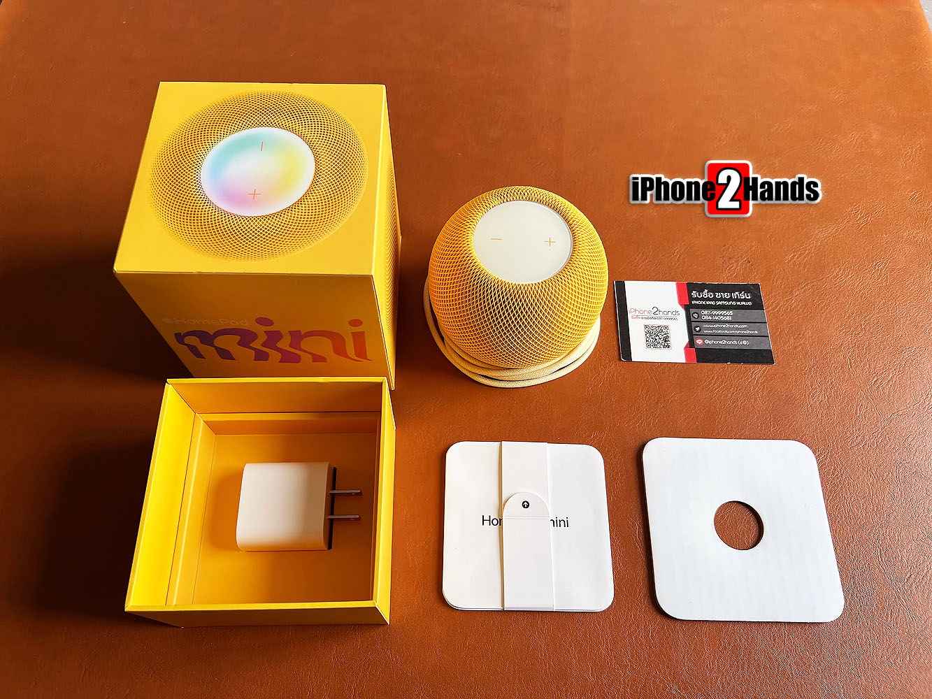 HomePod Mini สีเหลือง สภาพมือ 1 ใช้งานน้อยมากๆ ประกันยาวๆ กุมภาพันธ์ 67 ...